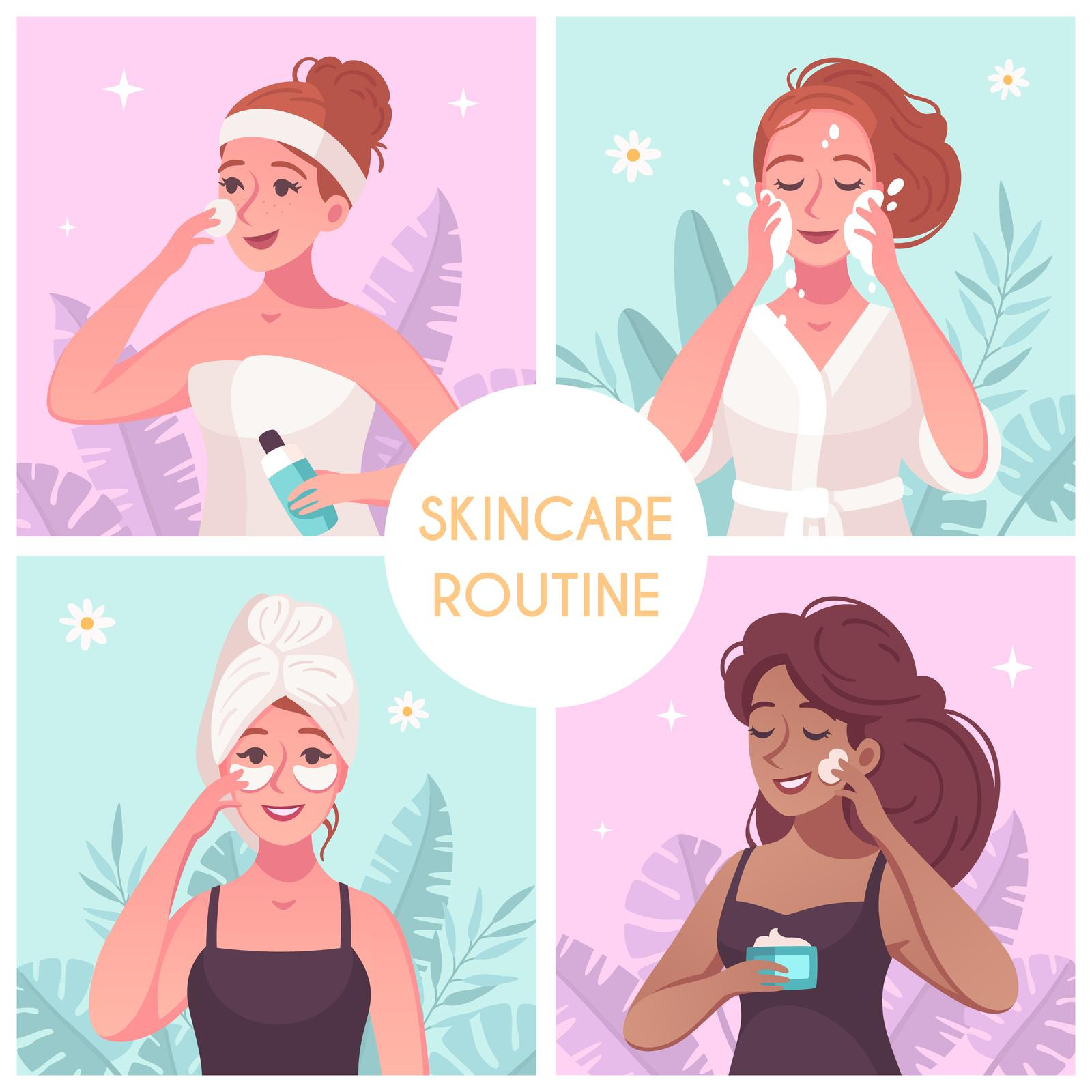 Skincare Cartoon 201120302 Vector Illustration Concept