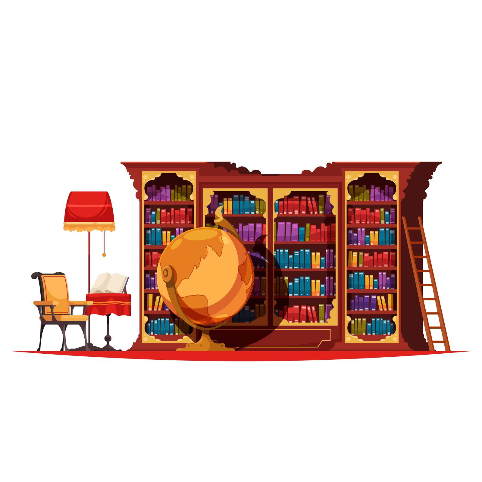Old Library Book 201112607 Vector Illustration Concept