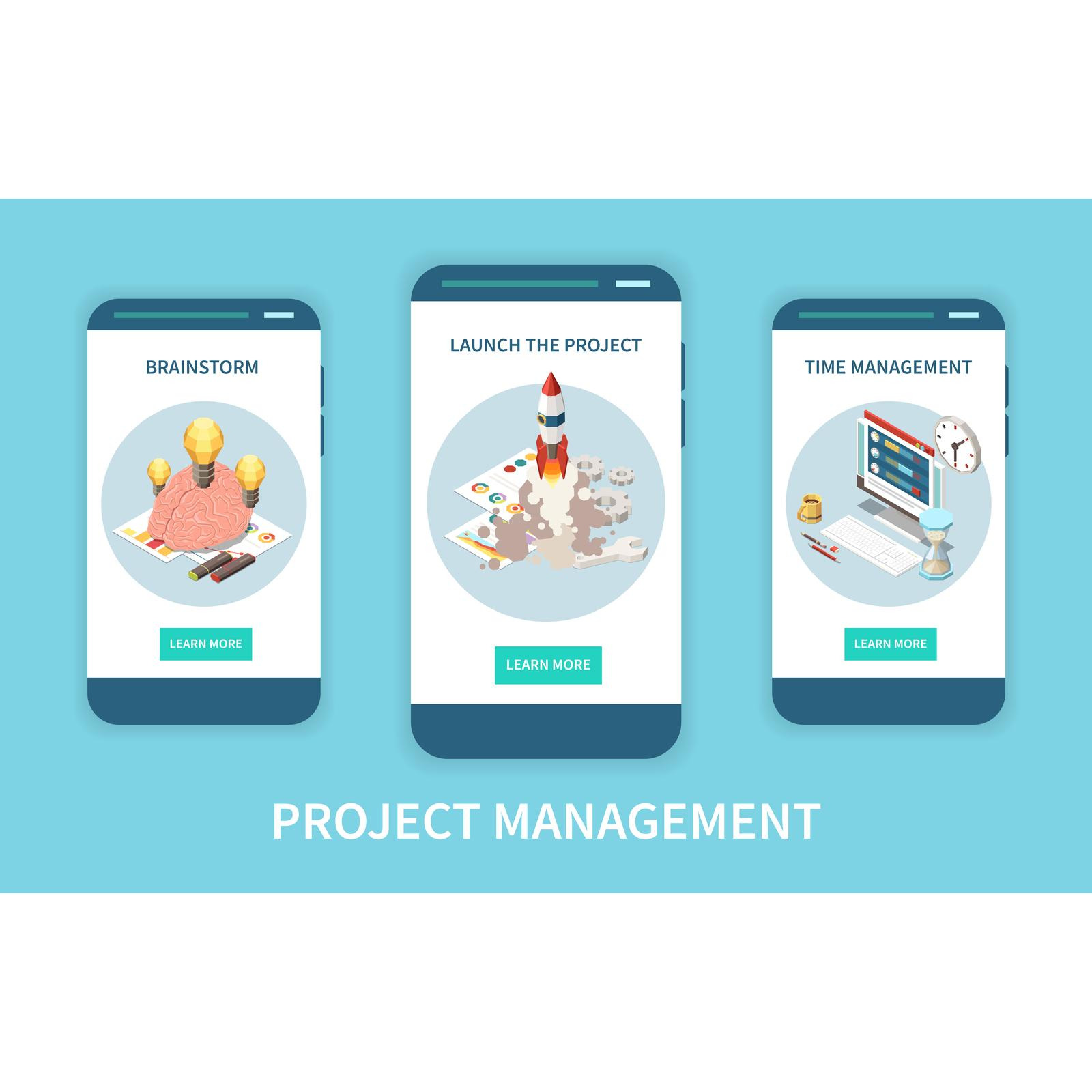 Project Management Isometric 200910922 Vector Illustration Concept