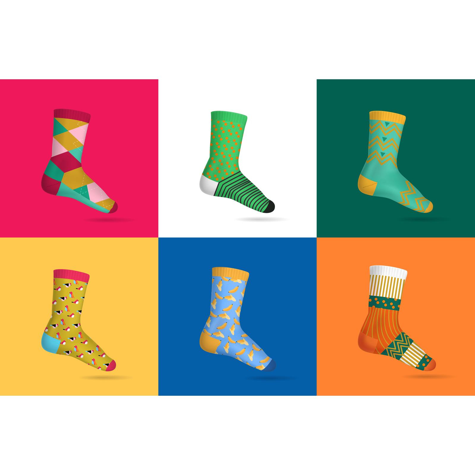 Realistic Socks Design Concept 201130516 Vector Illustration Concept