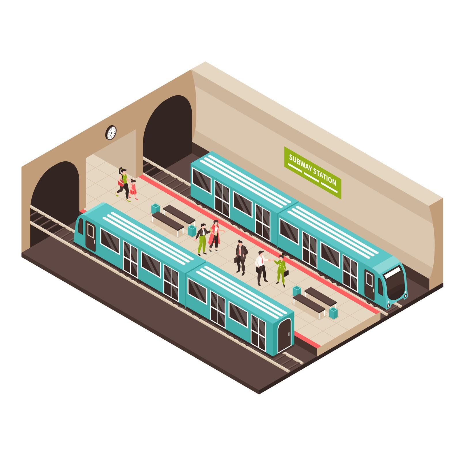 Isometric Metro Subway Illustration 200912110 Vector Illustration Concept