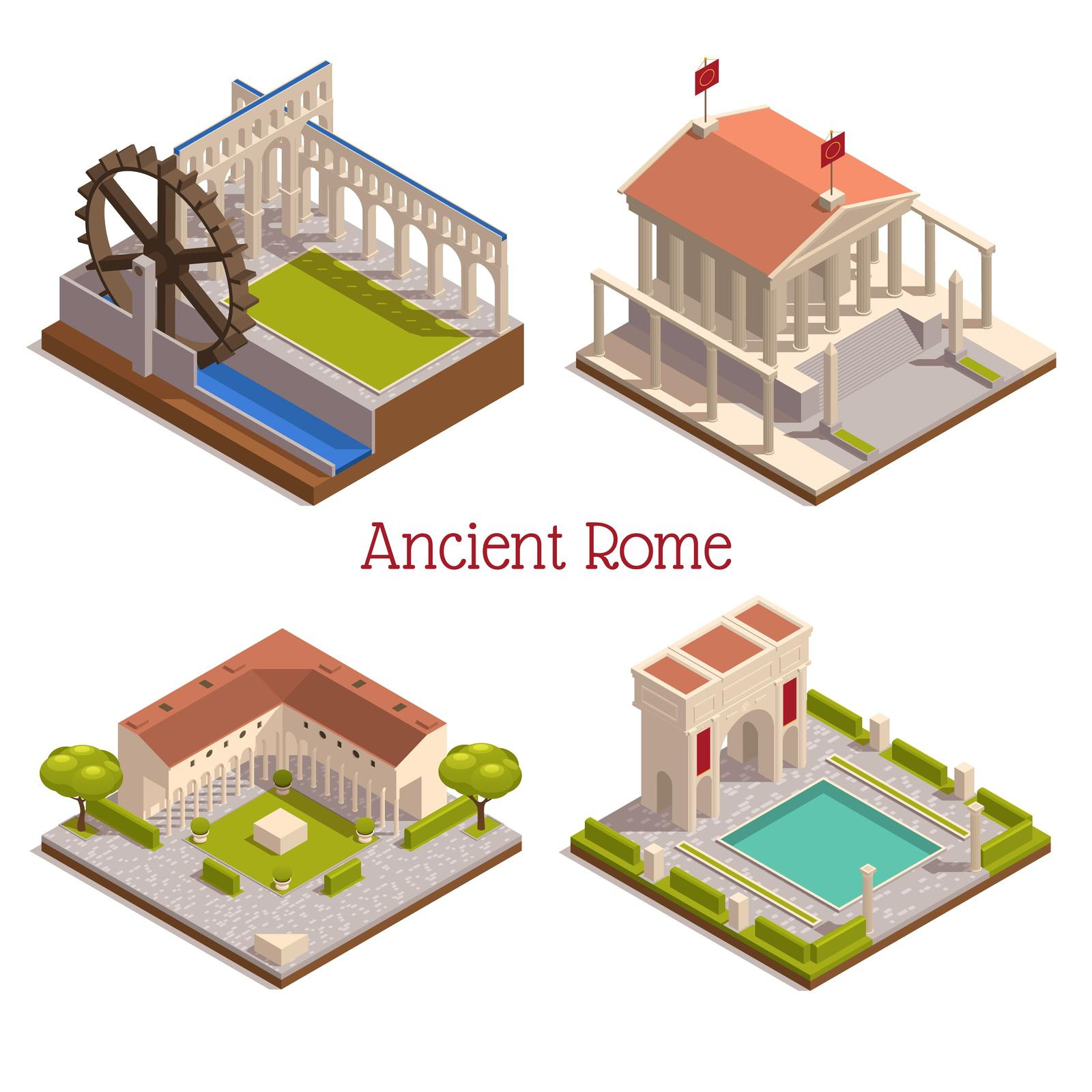 Ancient Rome Isometric 201010127 Vector Illustration Concept