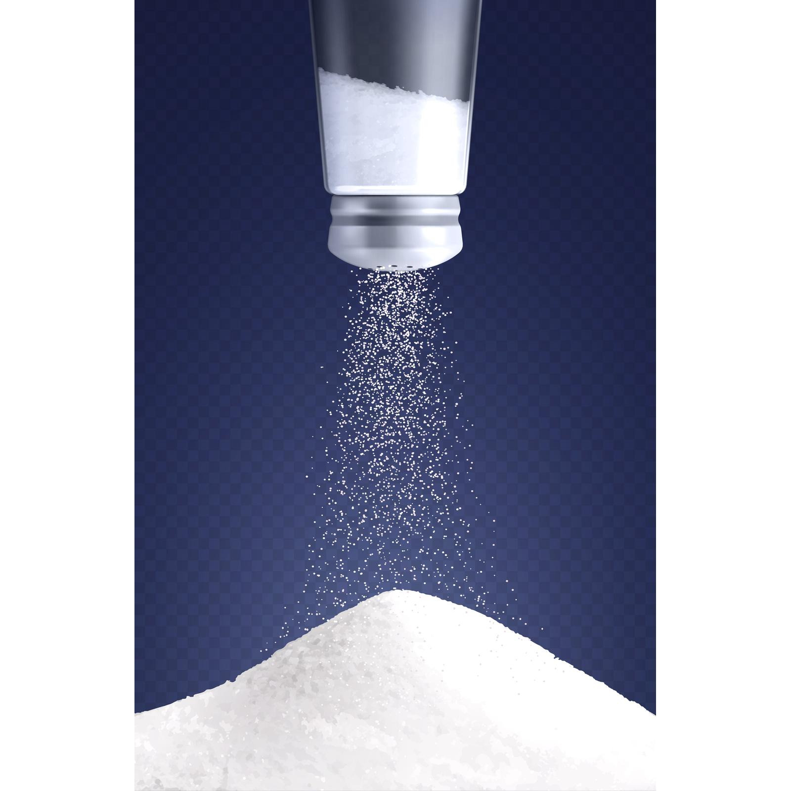 Salt Realistic Composition 201230922 Vector Illustration Concept
