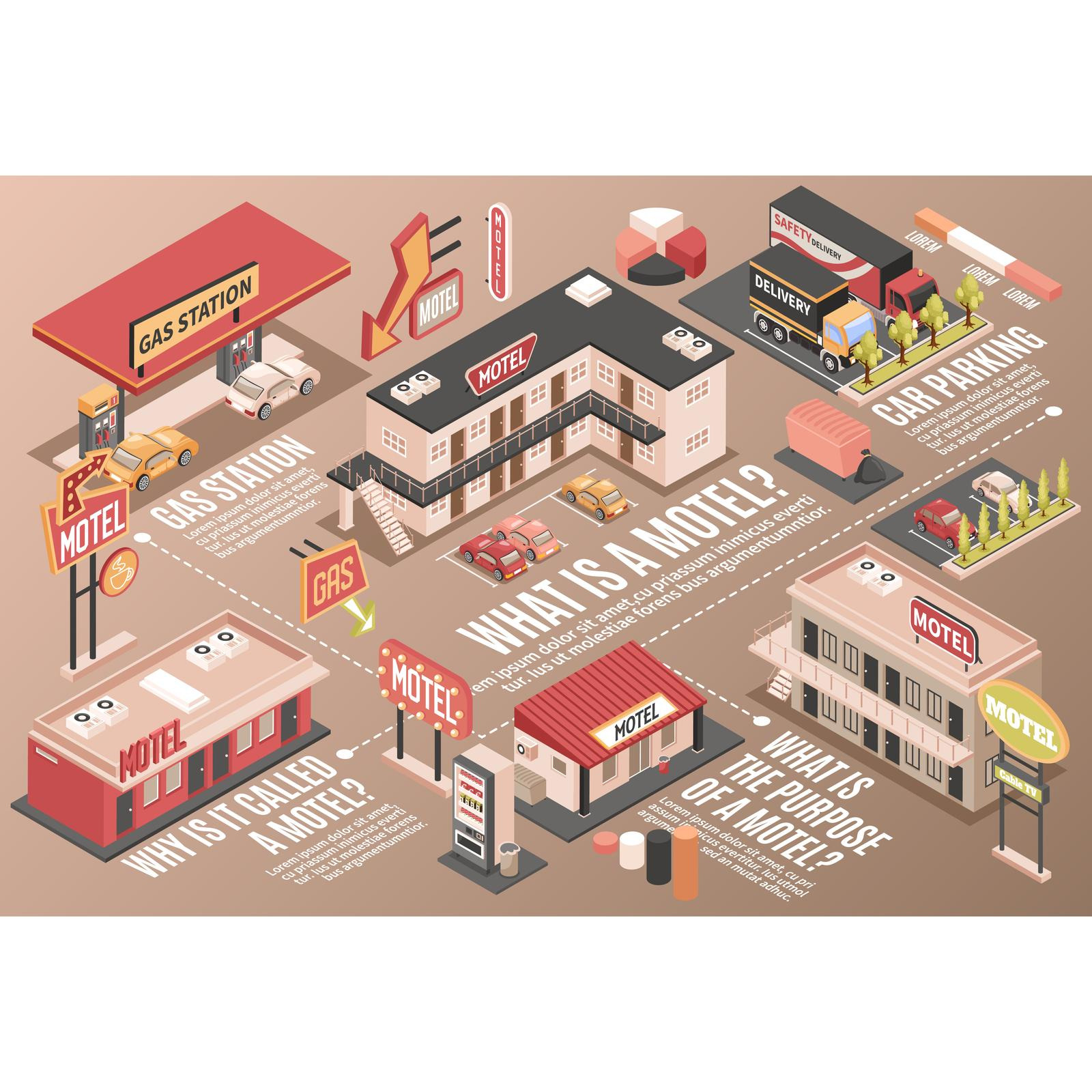 Isometric Motel Horizontal Illustration 201212111 Vector Illustration ...
