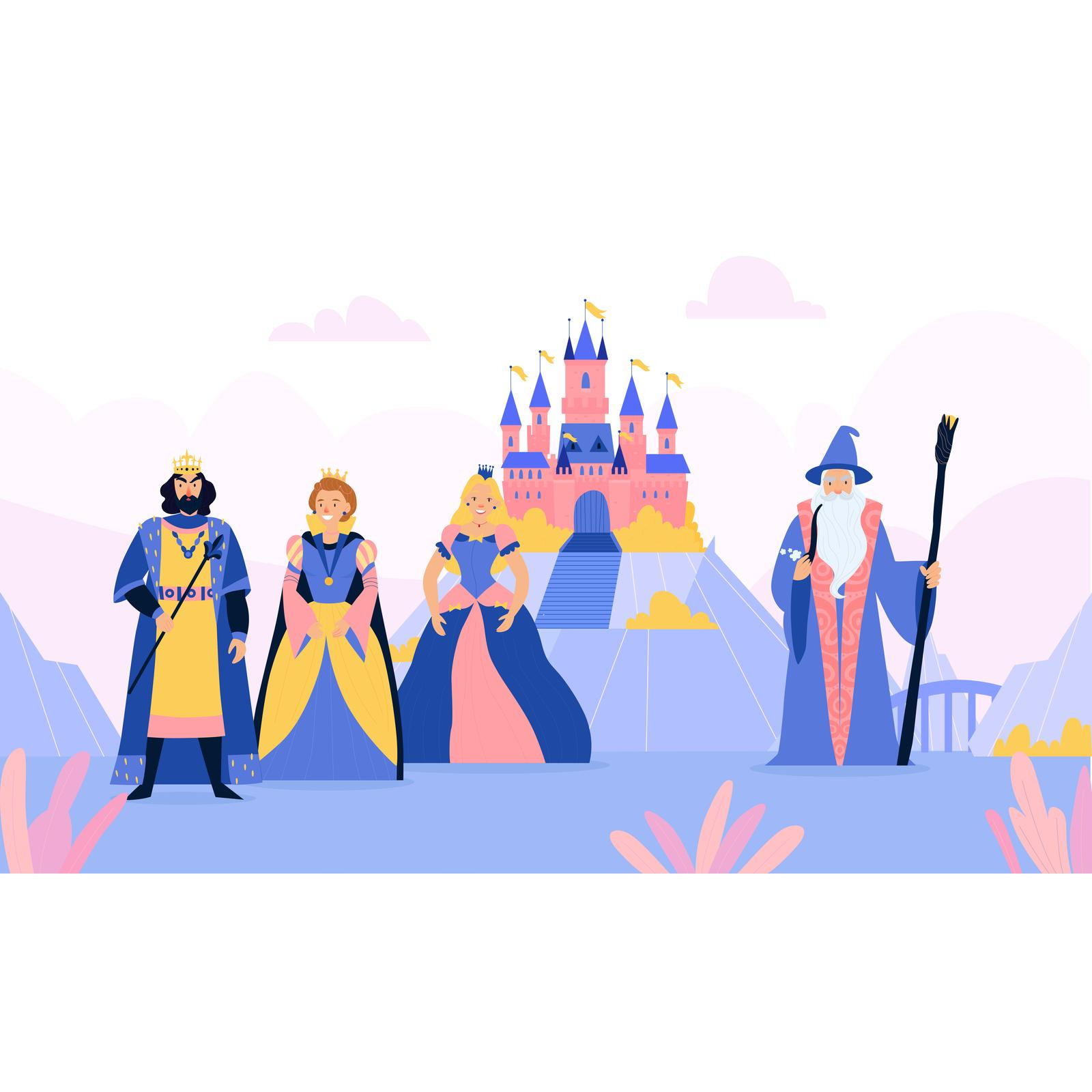 Fairy Tale Characters Kingdom 201130508 Vector Illustration Concept