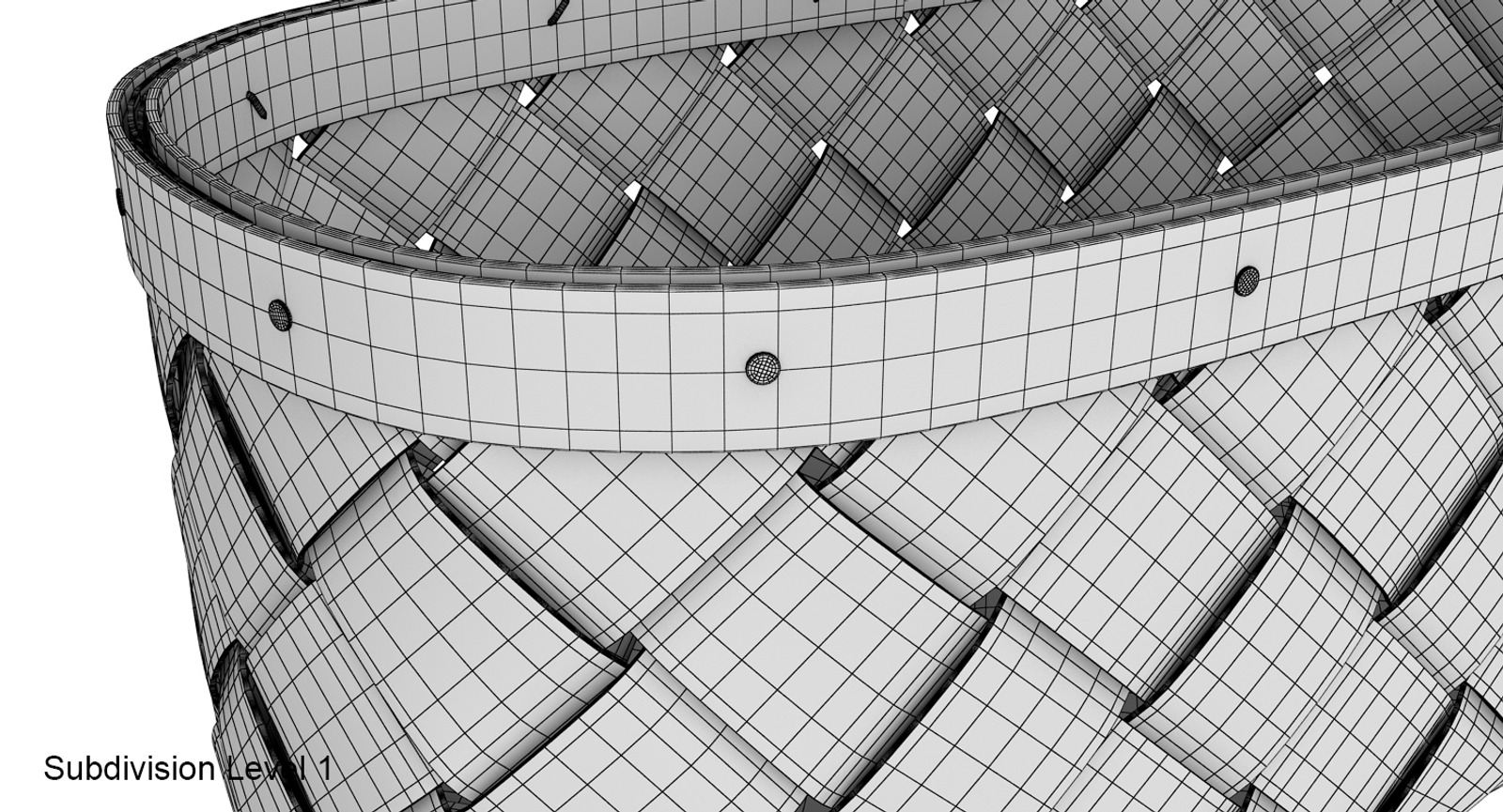 Wicker basket 3D model #179145 - TemplateMonster