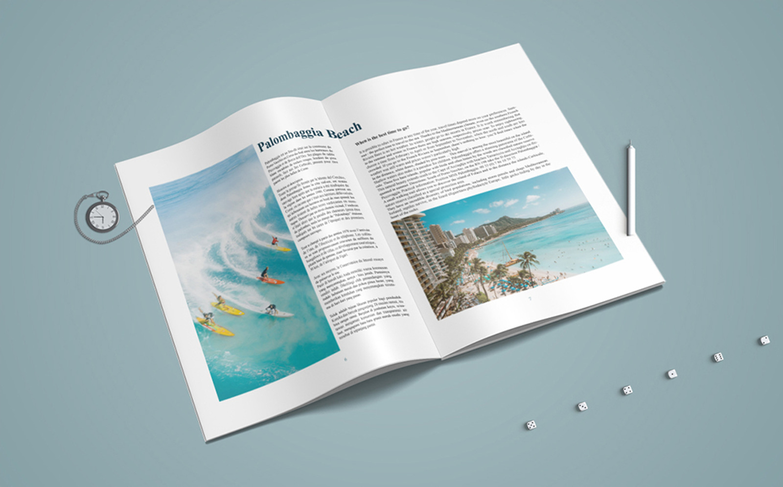 Beach - Magazine Template #193518 - TemplateMonster