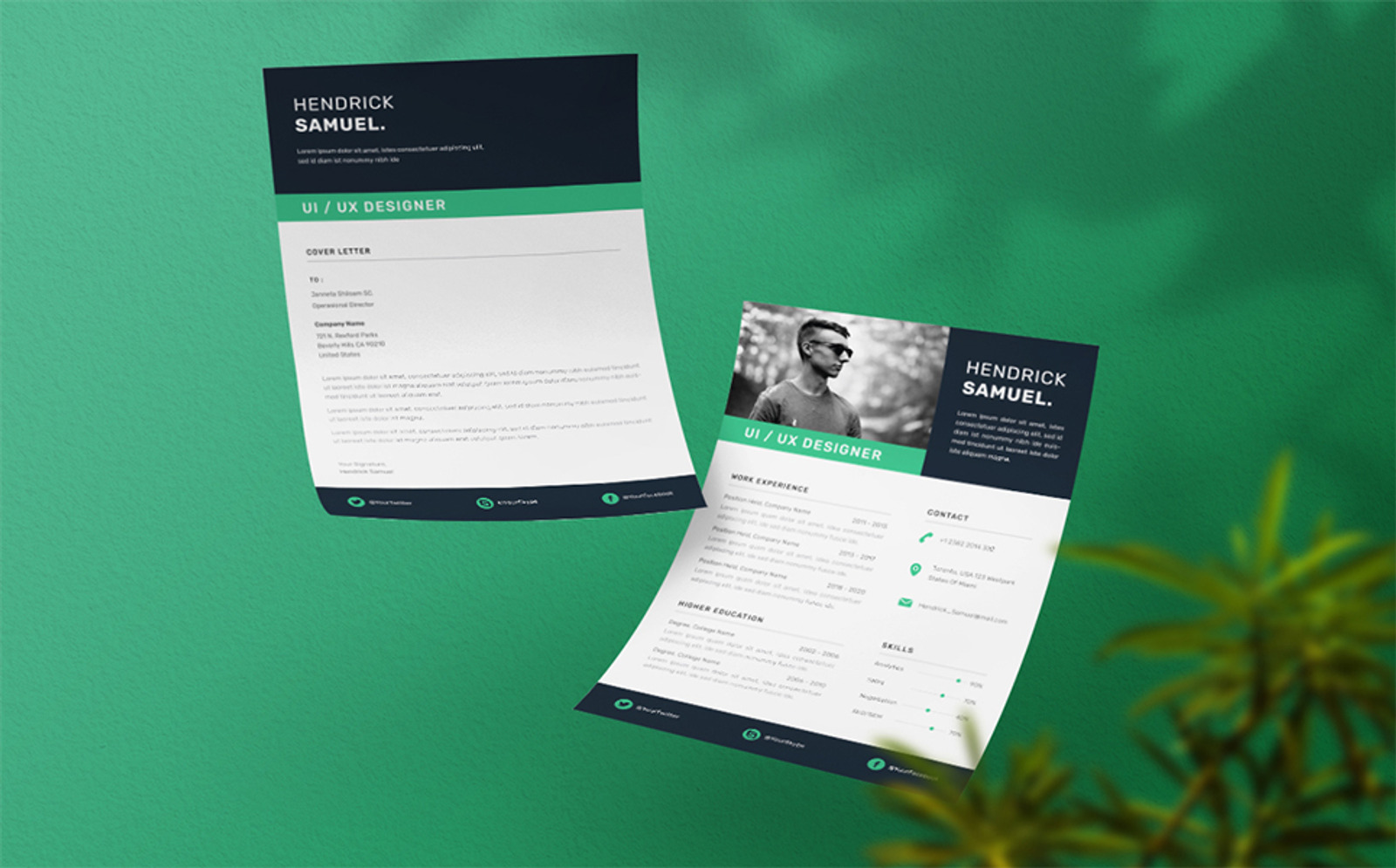Hendrick Samuel - CV Resume Template - TemplateMonster