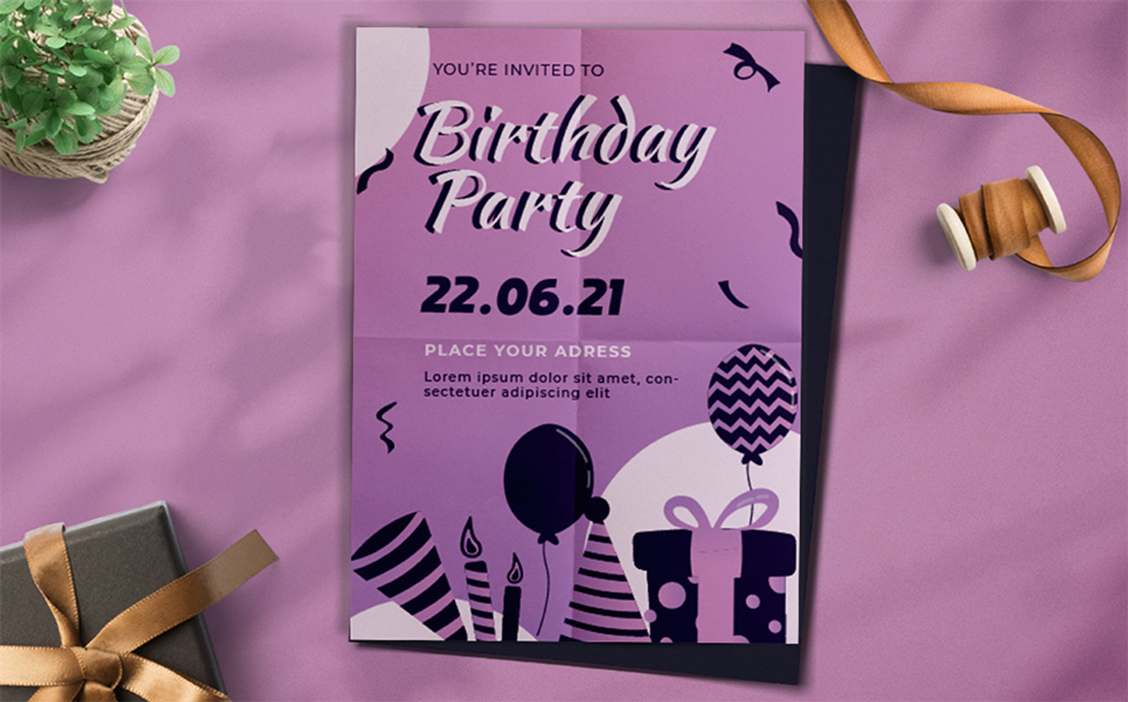 Birthday Party - Invitation Template - TemplateMonster