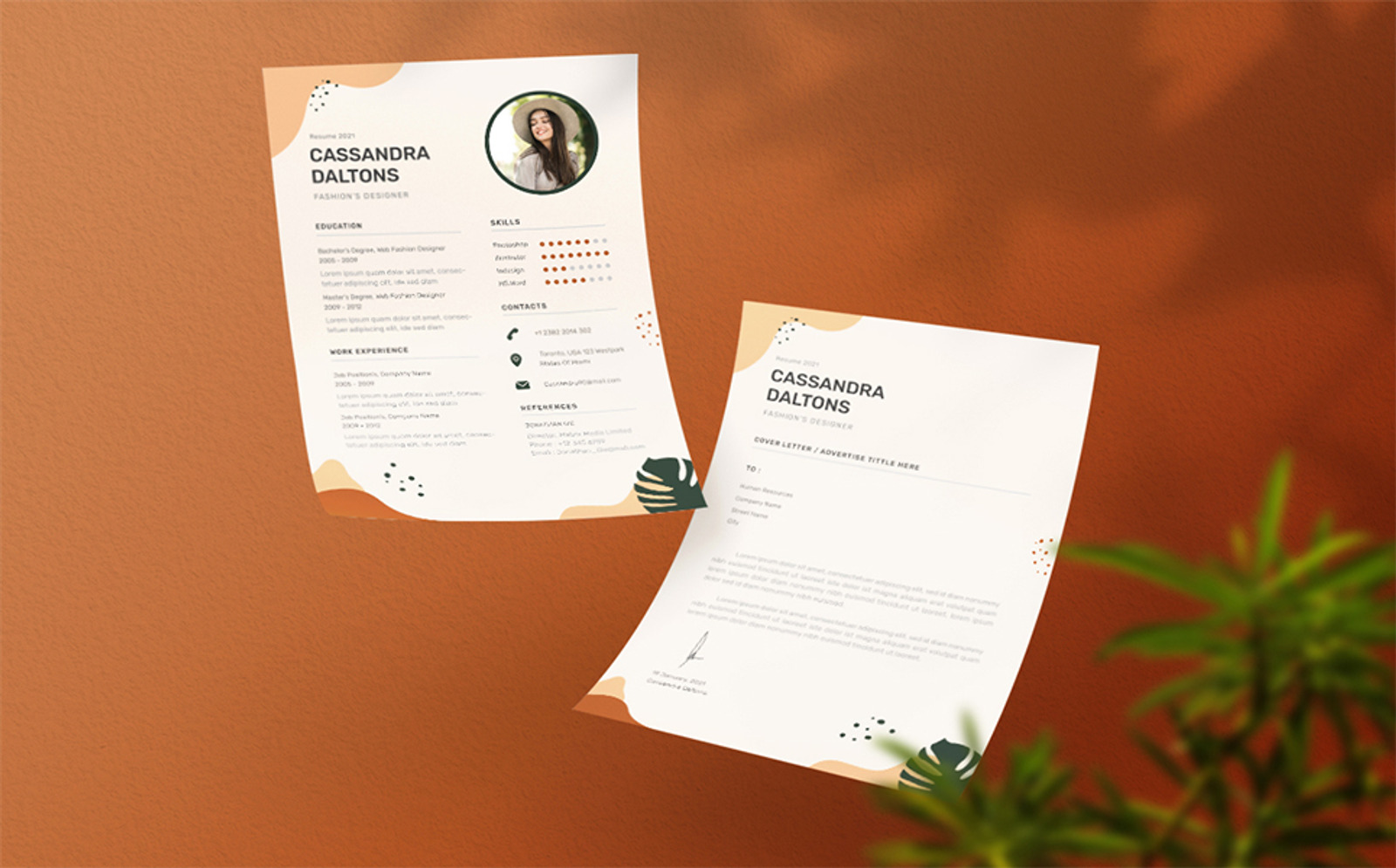 Cassandra Dalton - CV Resume #202758 - TemplateMonster