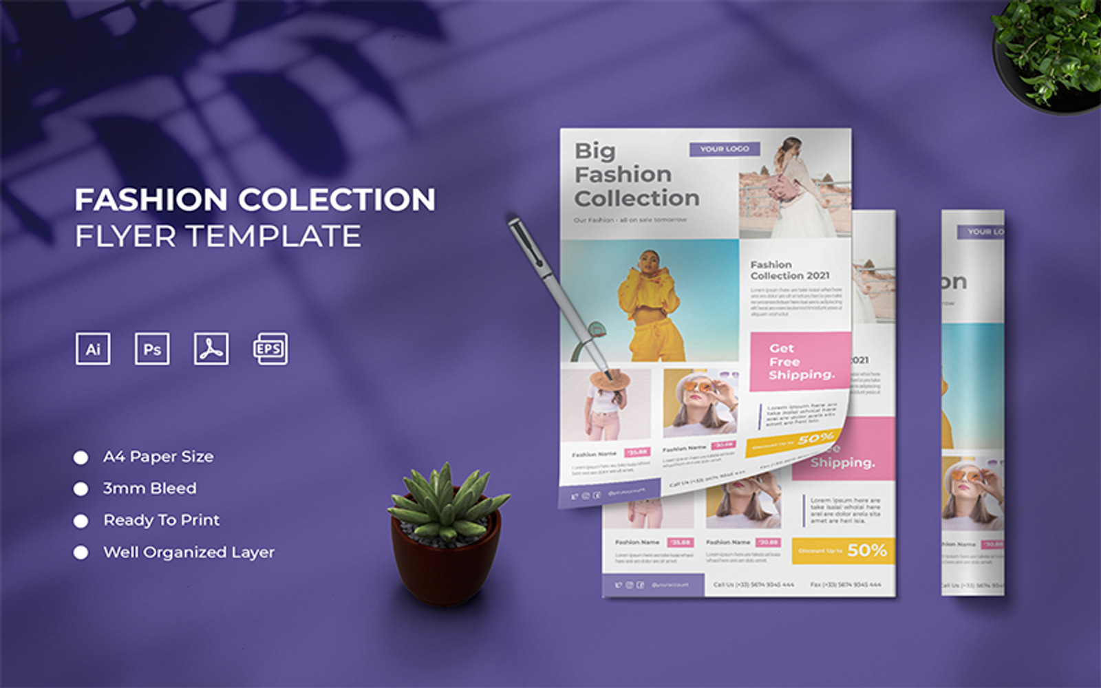 Fashion Collection - Flyer Template #192829 - TemplateMonster