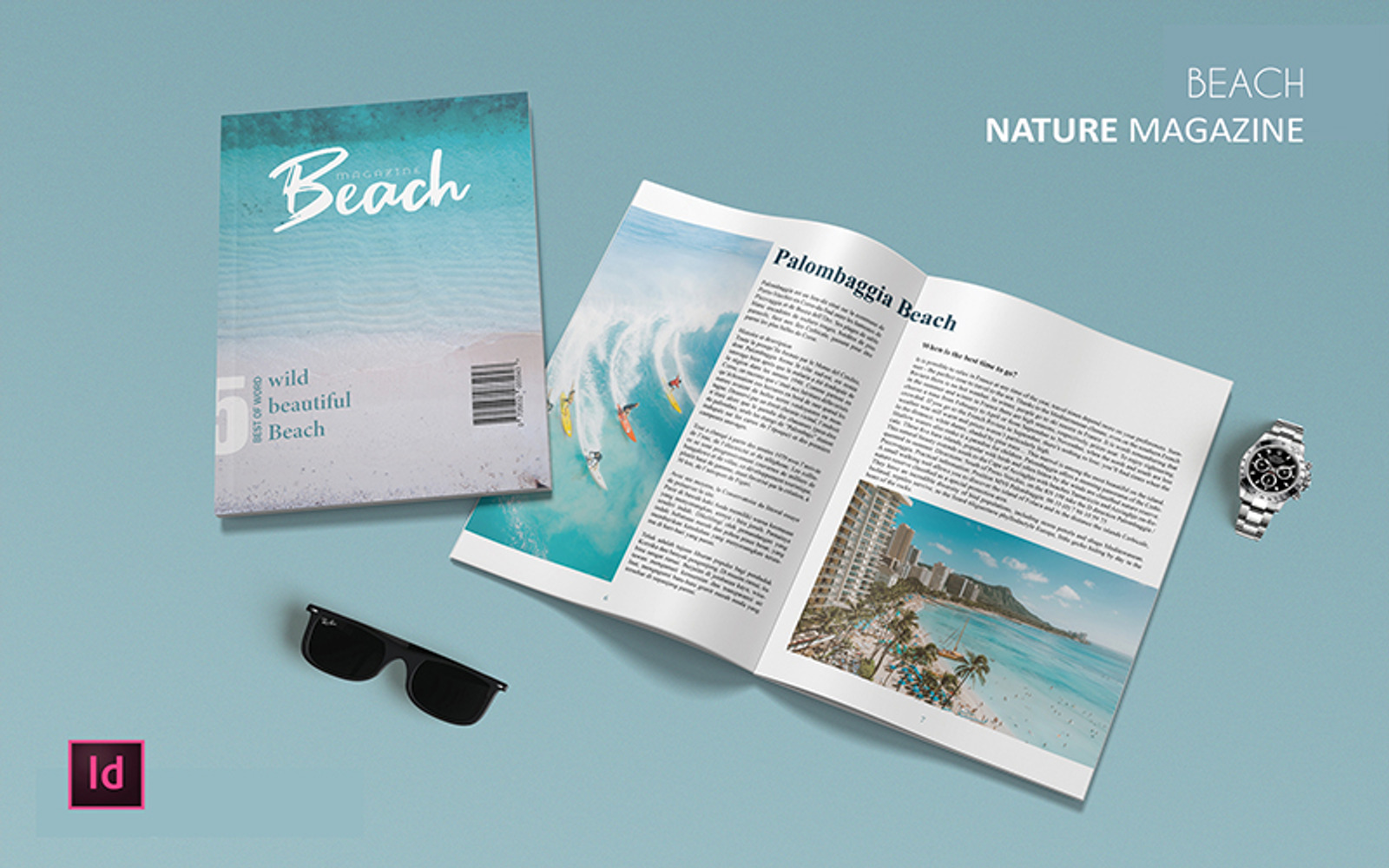 Beach - Magazine Template #193518 - TemplateMonster