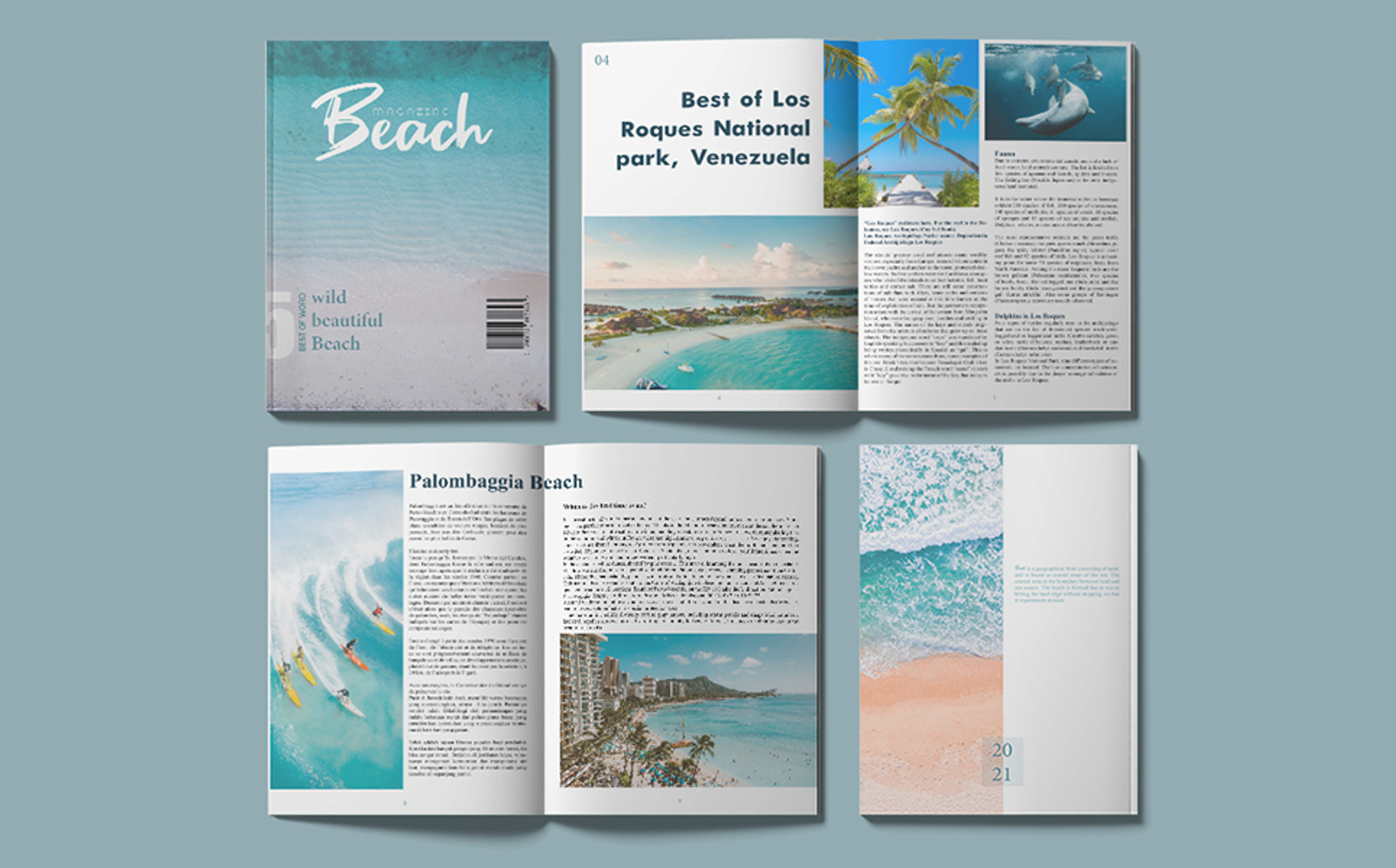 Beach - Magazine Template #193518 - TemplateMonster