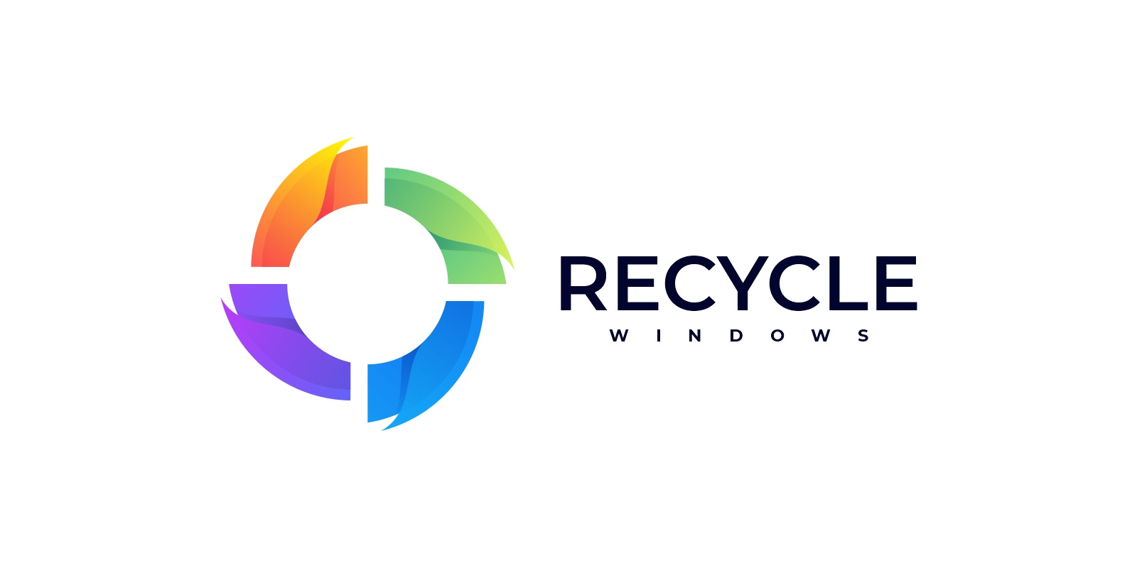 Recycle Gradient Colorful Logo #217248 - TemplateMonster