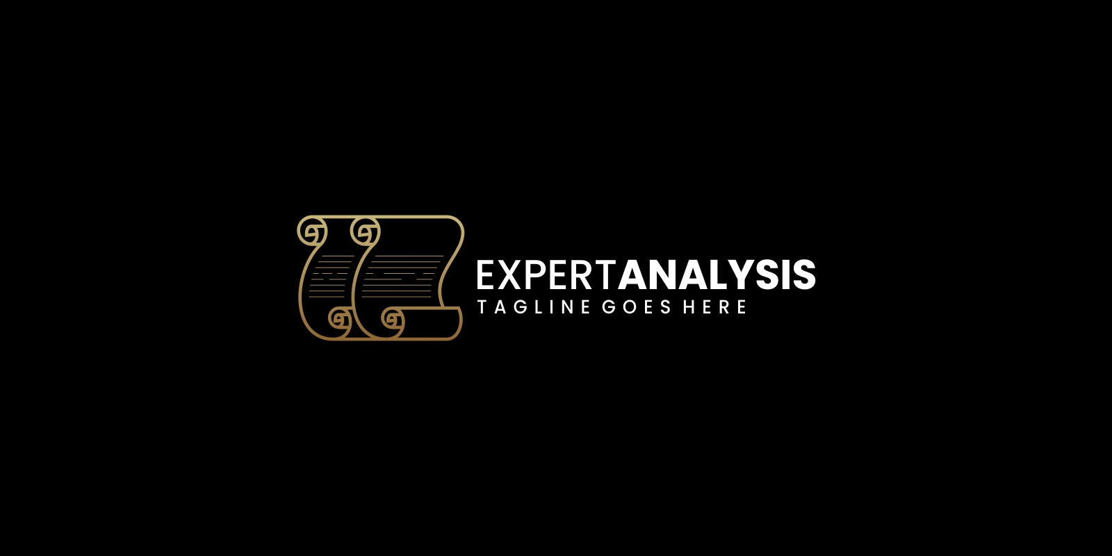 Expert Analysis Line Art Logo #315397 - TemplateMonster