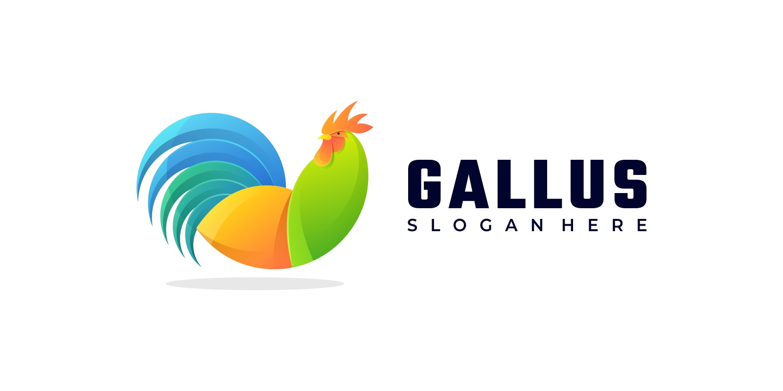 Gallus Gradient Colorful Logo Style #199486 - TemplateMonster