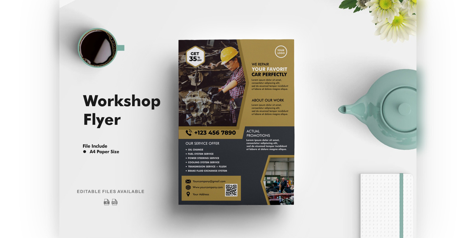 Workshop Flyer Design Template #274992 - TemplateMonster