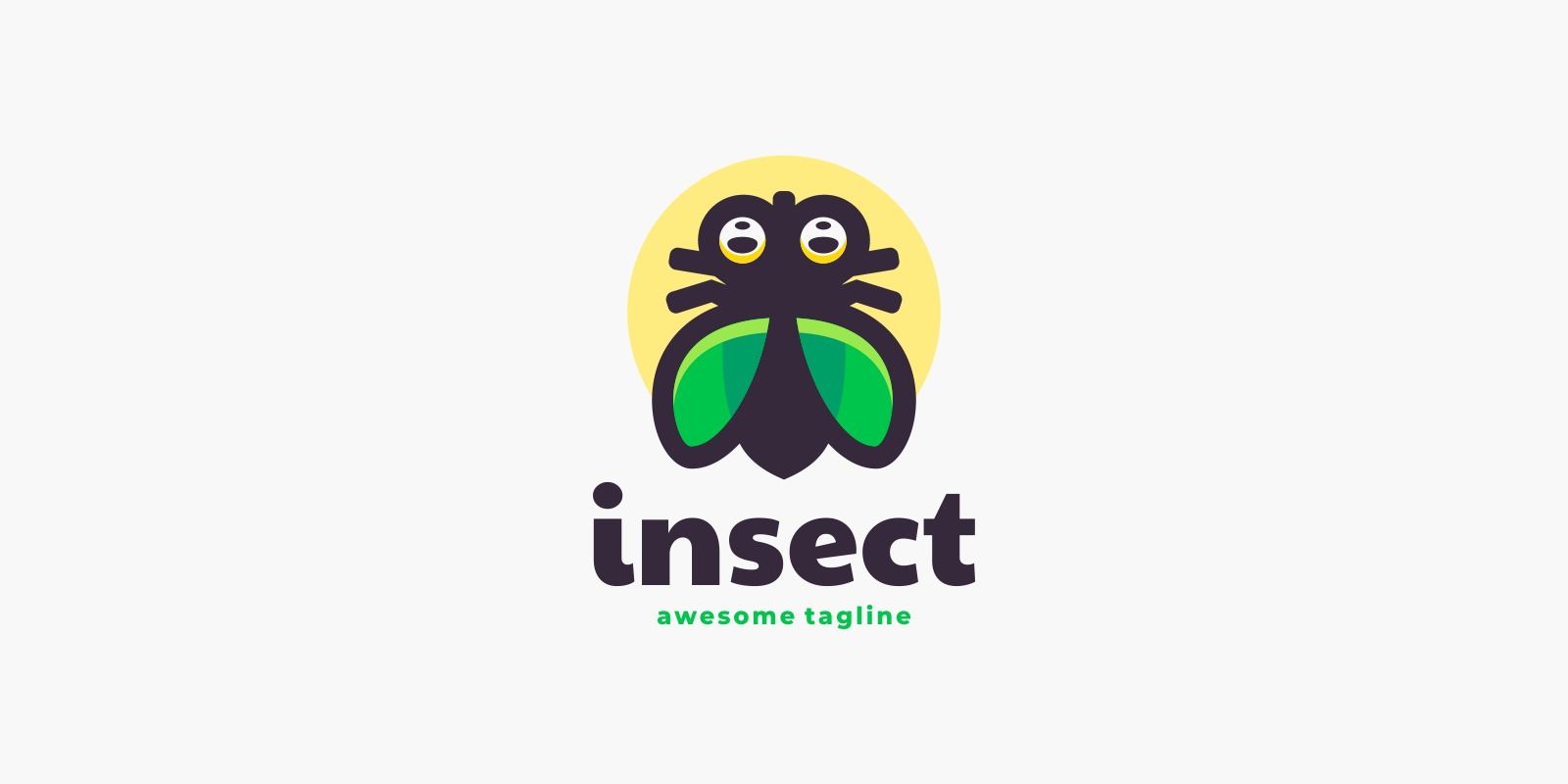 Insect Simple Mascot Logo Style #246316 - TemplateMonster