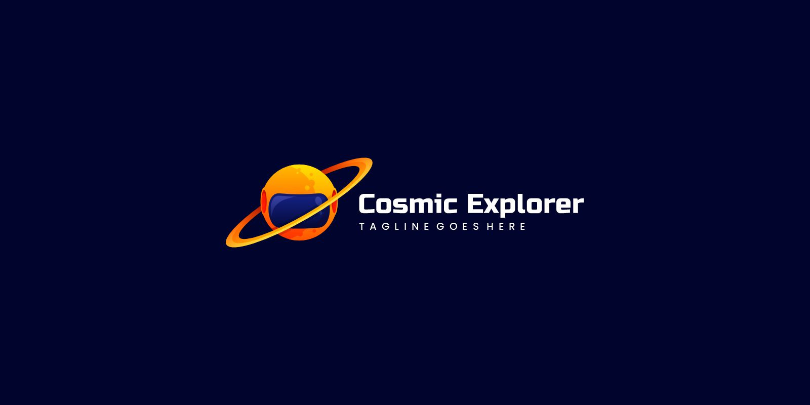Cosmic Explorer Gradient Logo #318195 - TemplateMonster