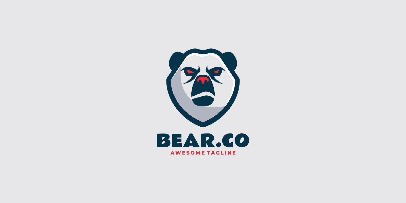 Bear Mascot Logo Template #246116 - TemplateMonster