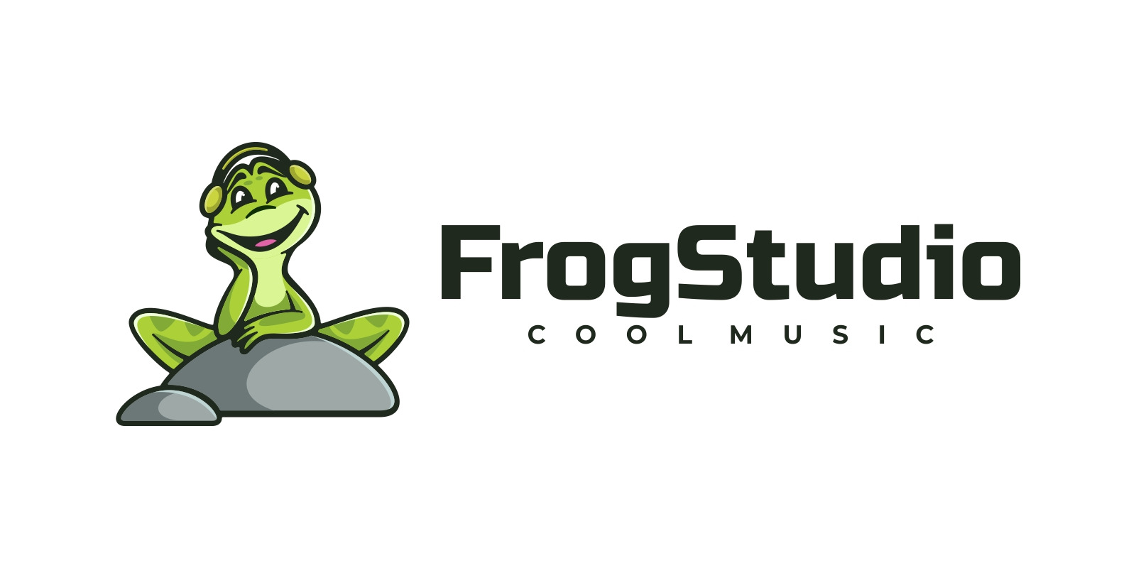 Frog Studio Mascot Cartoon Logo #194127 - TemplateMonster