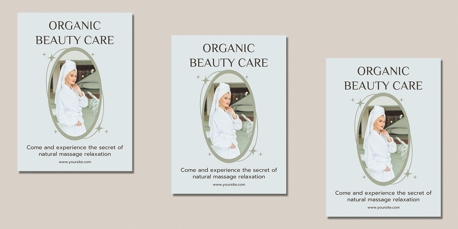 Organic Beauty Care Flyer #308100 - TemplateMonster
