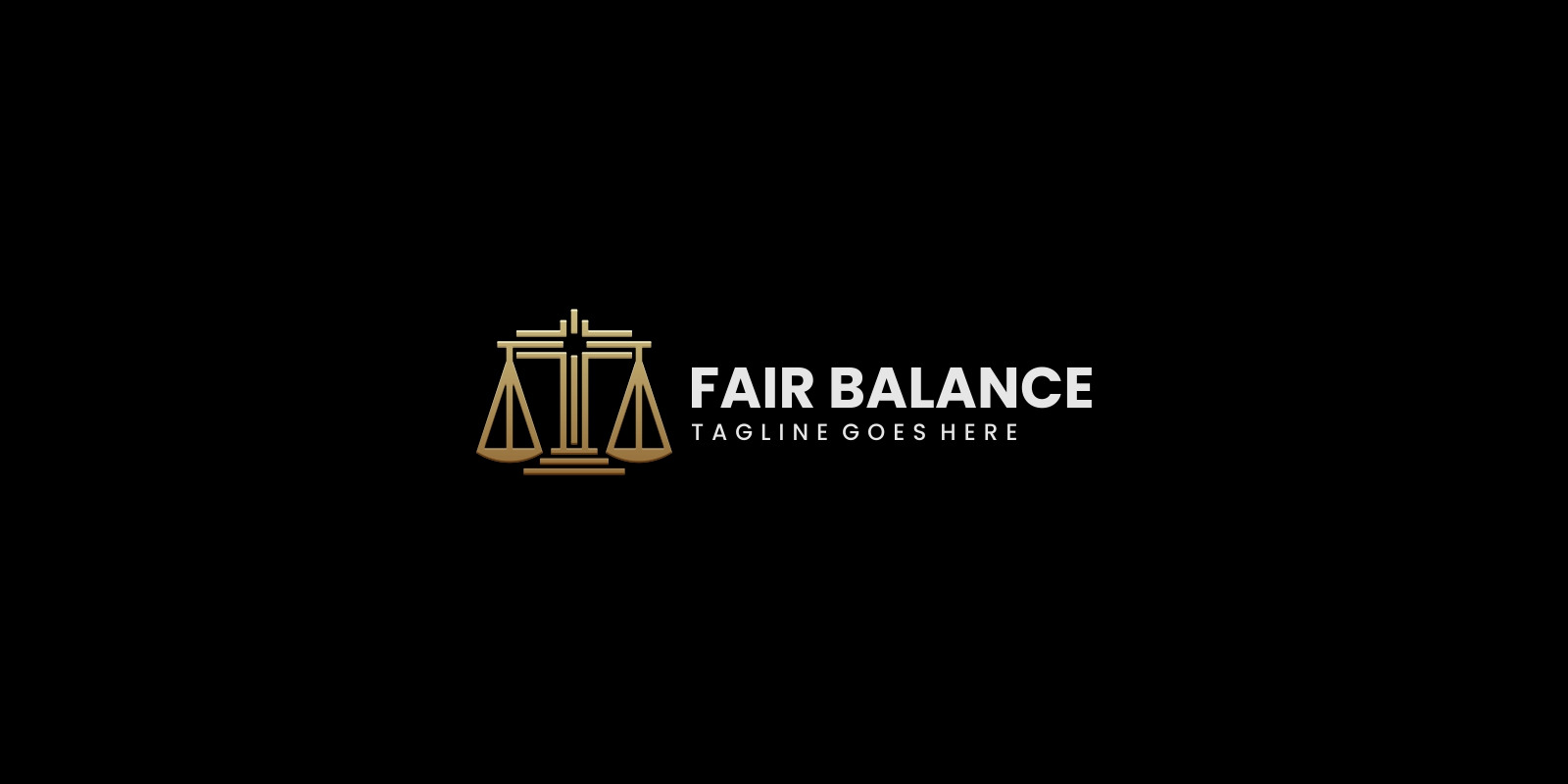 Fair Balance Line Art Logo #315398 - TemplateMonster
