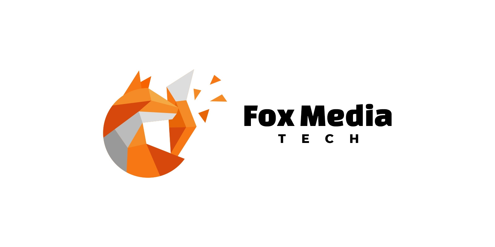 Fox Media Low Poly Logo Style #219398 - TemplateMonster