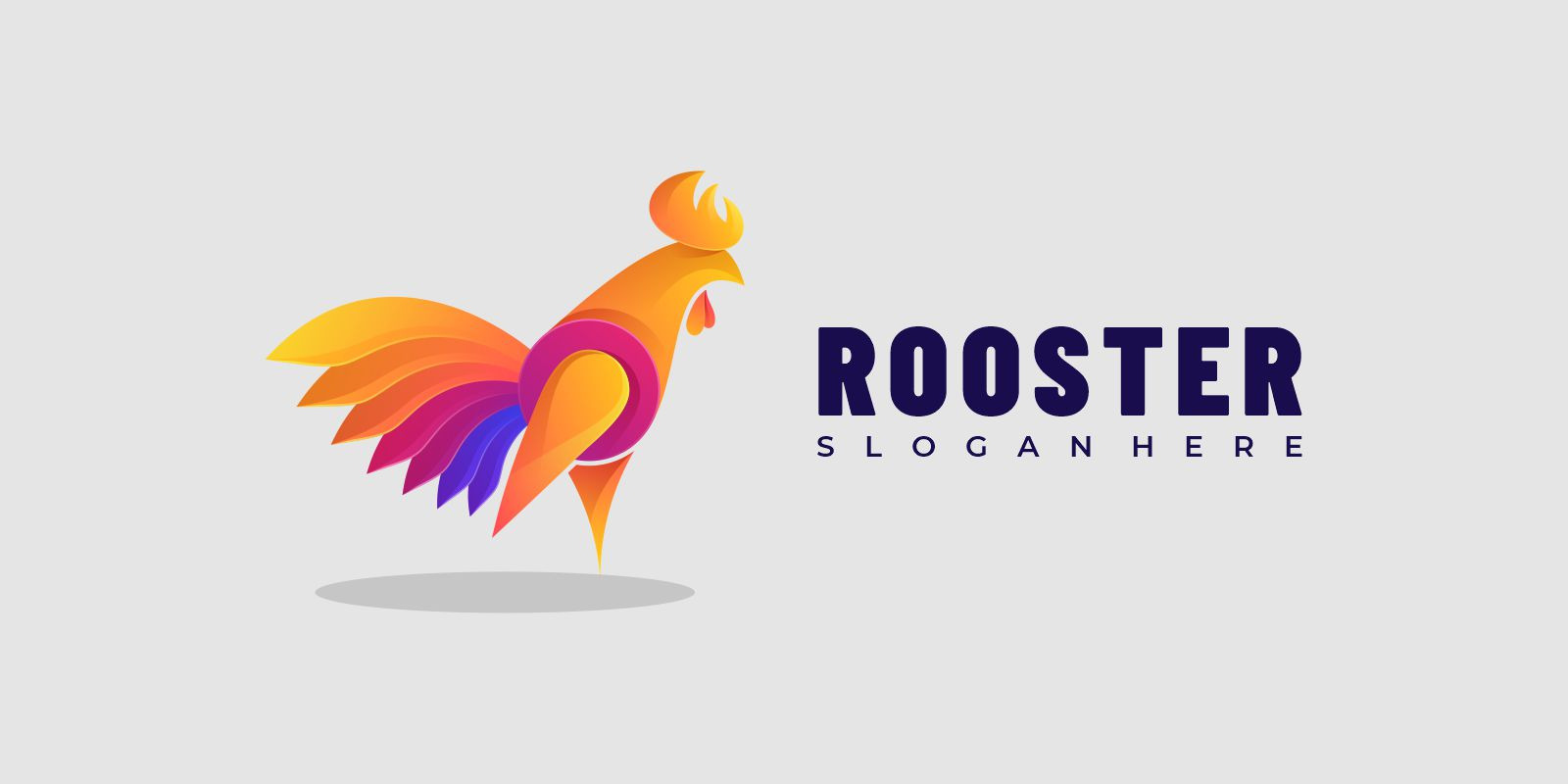 Rooster Colorful Logo Template's #202649 - TemplateMonster
