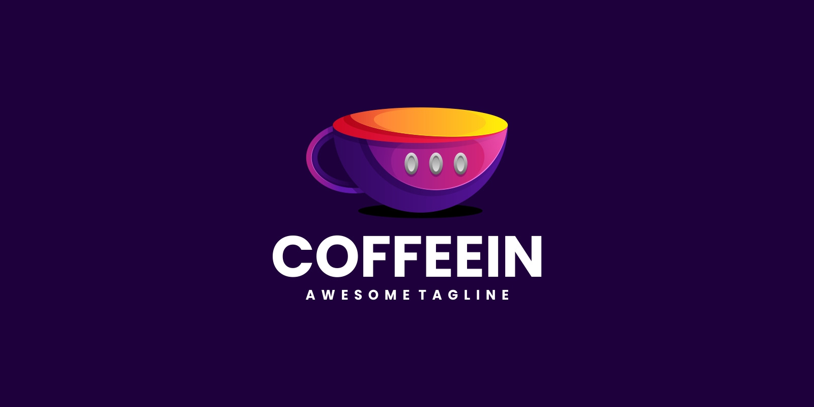 Coffee Gradient Colorful Logo Style #235875 - TemplateMonster