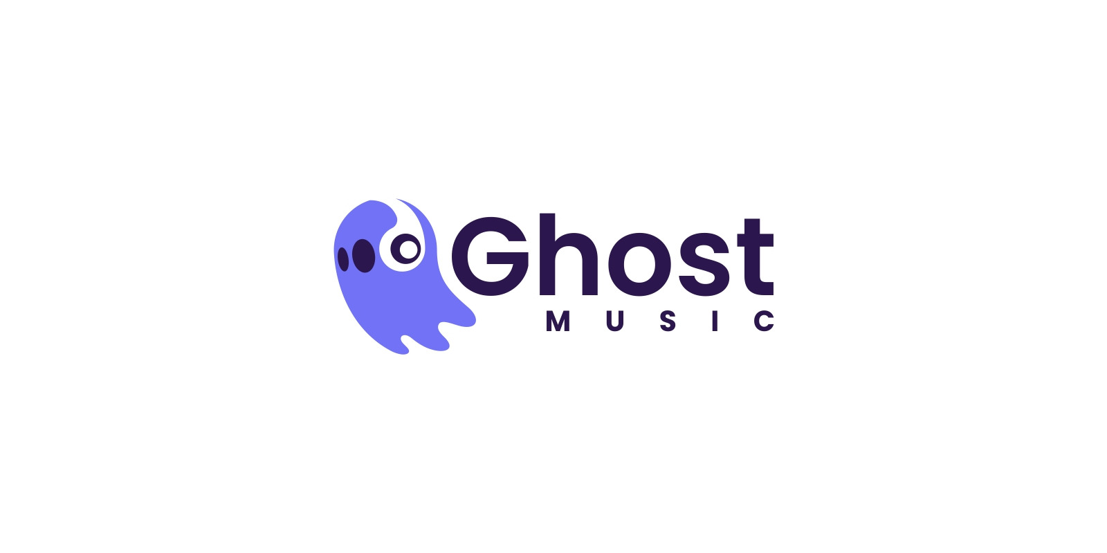 Ghost Music Simple Logo Style #274119 - TemplateMonster