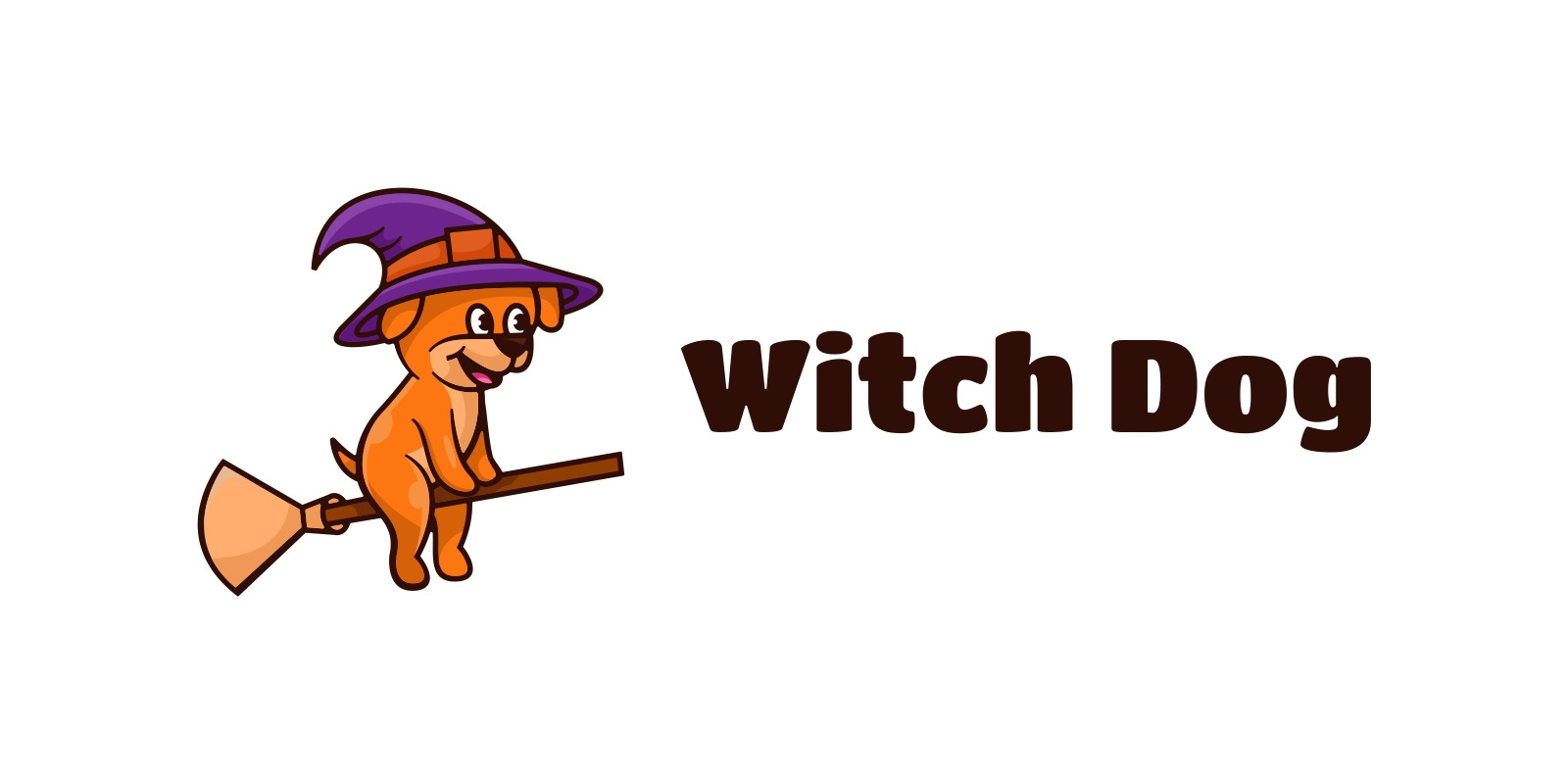 Witch Dog Cartoon Logo Style #195700 - TemplateMonster