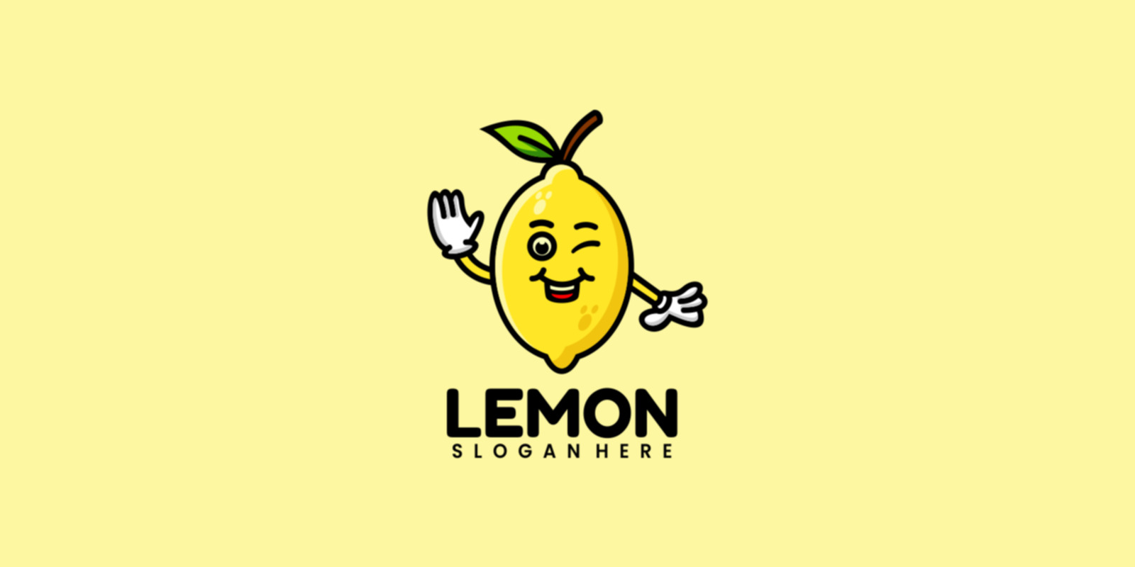 Lemon Mascot Cartoon Logo #318198 - TemplateMonster