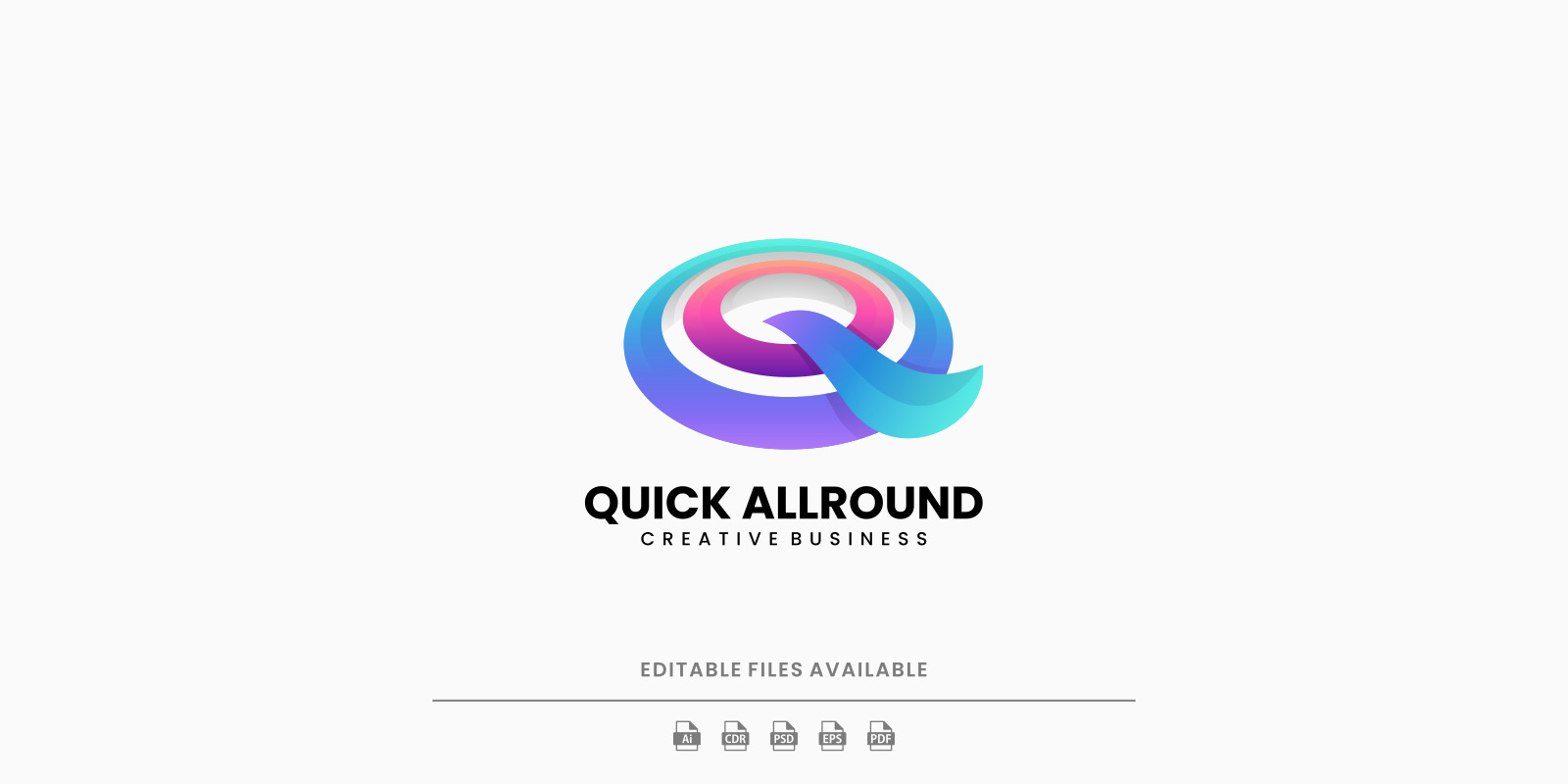 Letter Q Gradient Colorful Logo Design - TemplateMonster