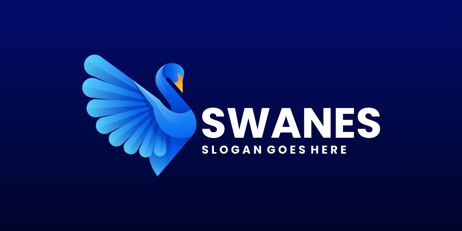 Swan Gradient Logo Style Vol.4 #271204 - TemplateMonster