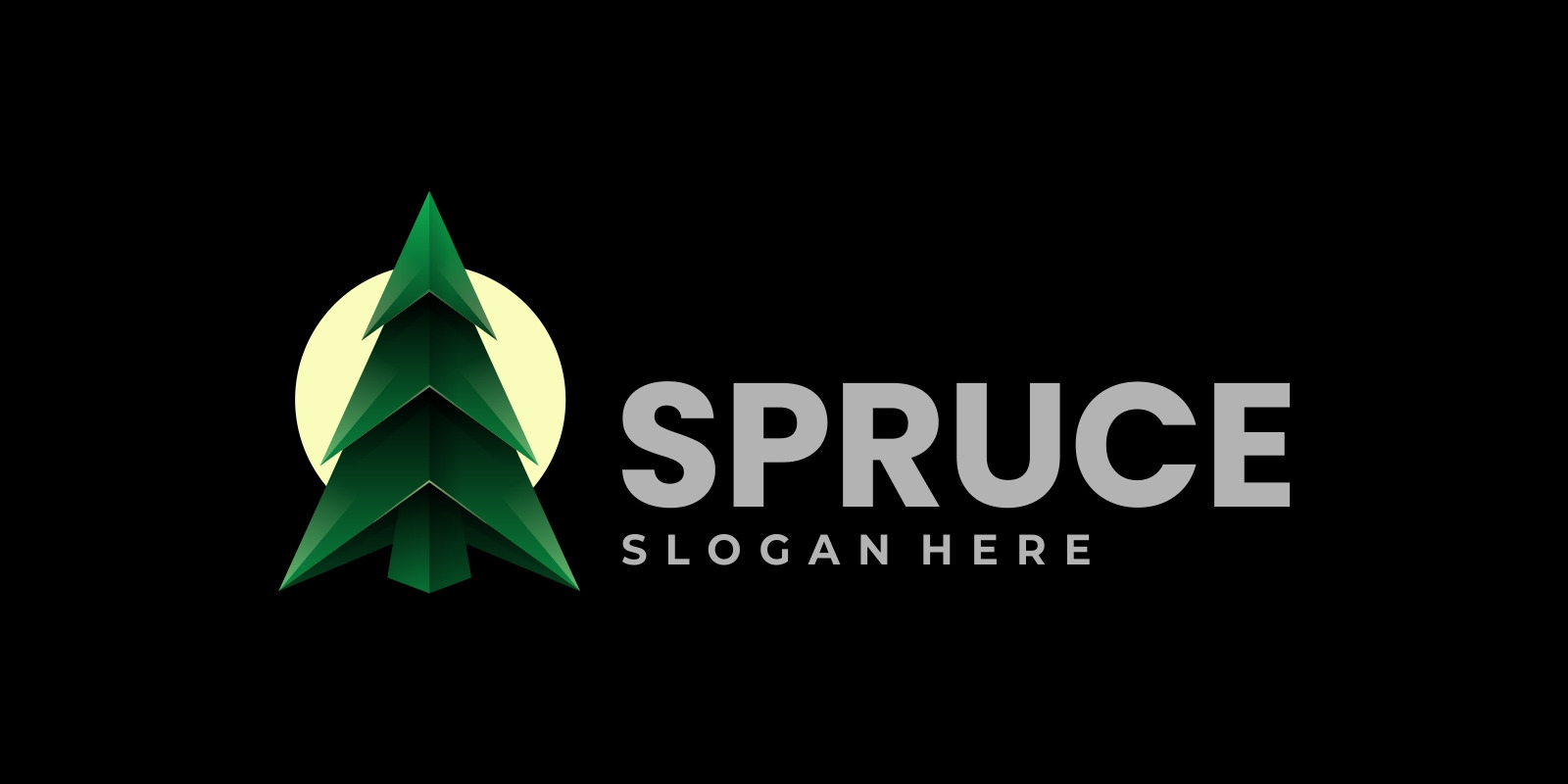 Spruce Gradient Logo Style #231326 - TemplateMonster