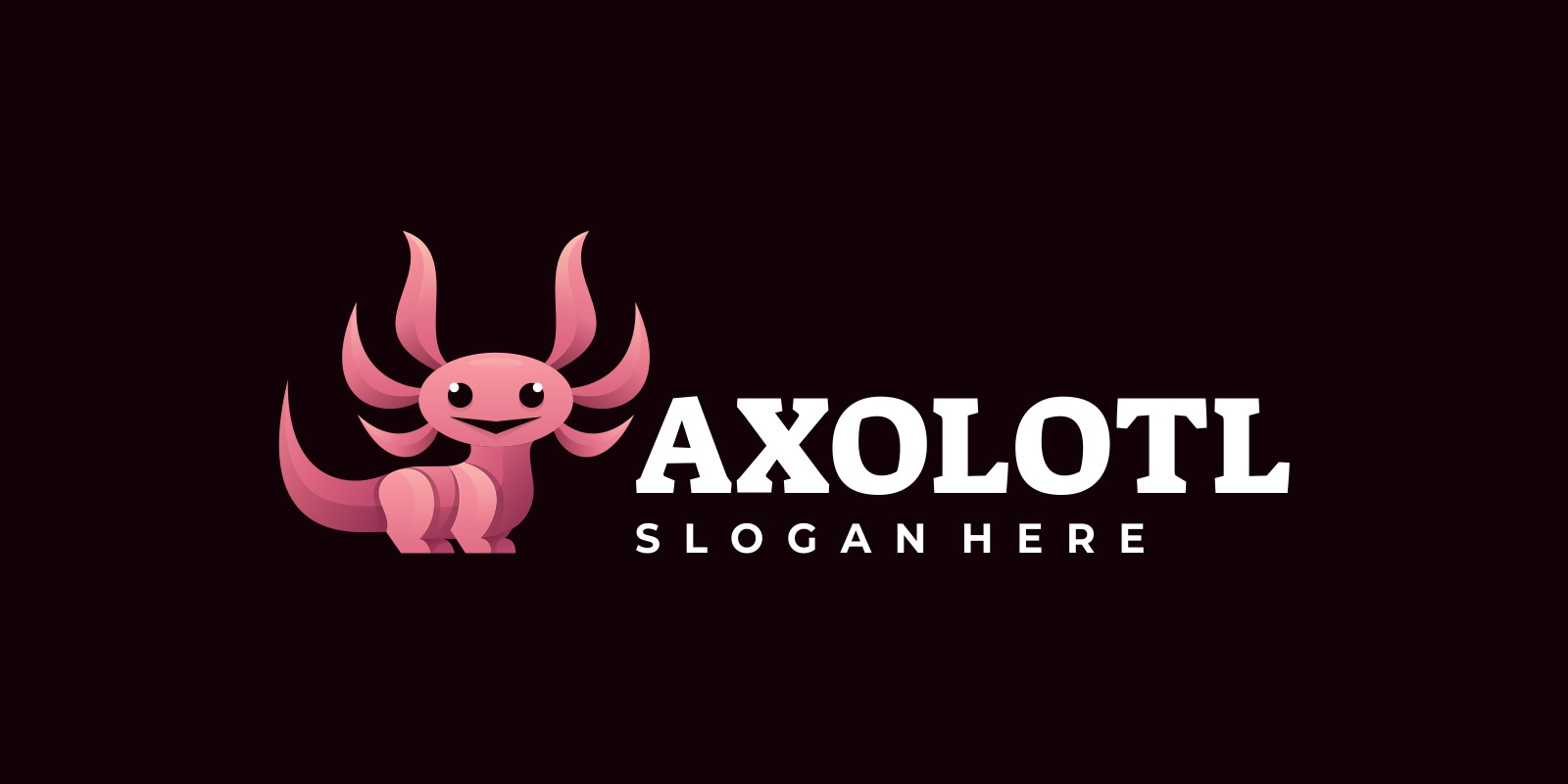 Axolotl Gradient Logo Style #225371 - TemplateMonster