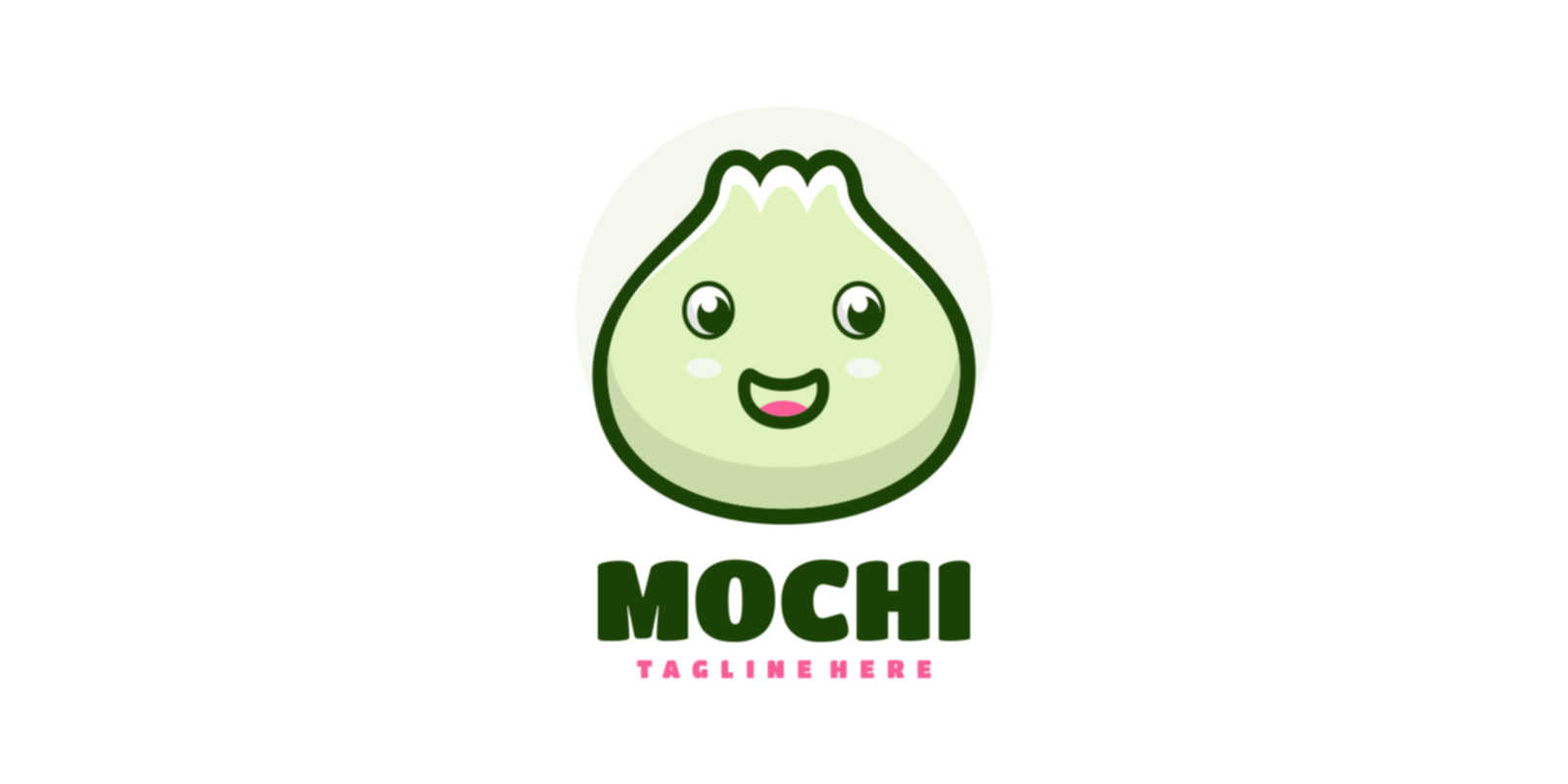 Mochi Mascot Cartoon Logo #325781 - TemplateMonster