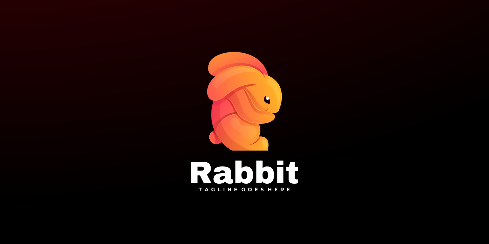 Rabbit Gradient Logo Template #188962 - TemplateMonster