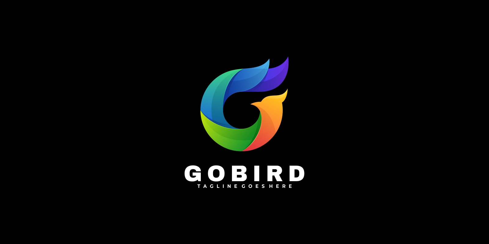 Letter G Bird Colorful Logo #188903 - TemplateMonster