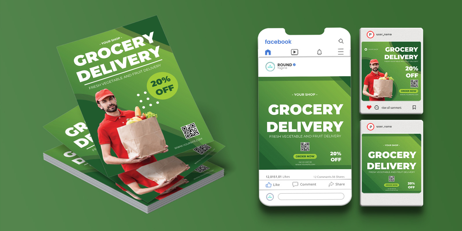 Grocery Delivery Bundle Template #310785 - TemplateMonster