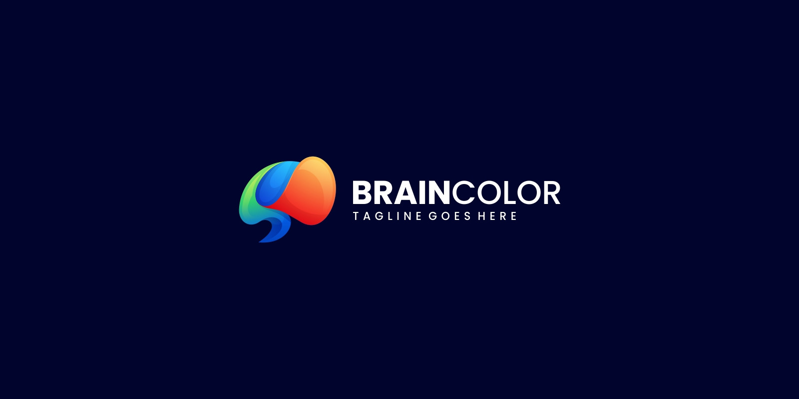 Brain Color Gradient Logo Style #268650 - TemplateMonster