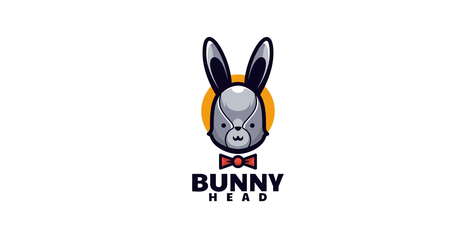 Bunny Head Simple Mascot Logo #227285 - TemplateMonster