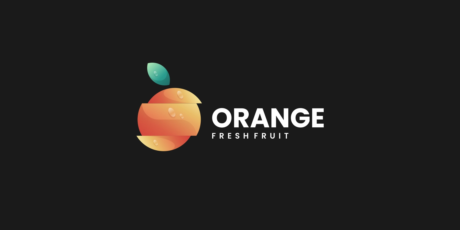 Fresh Orange Color Gradient Logo #241437 - TemplateMonster