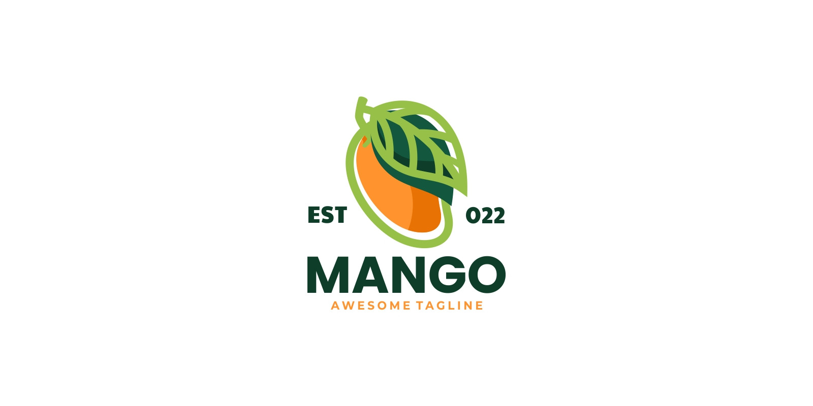 Mango Simple Logo Template #246310 - TemplateMonster