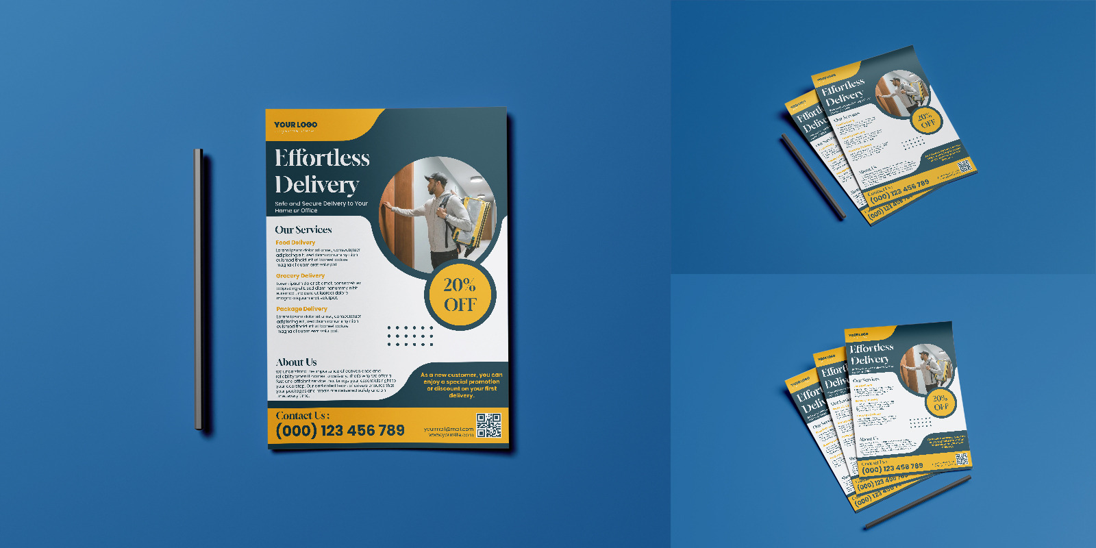 Effortless Delivery Flyer Template #317700 - TemplateMonster