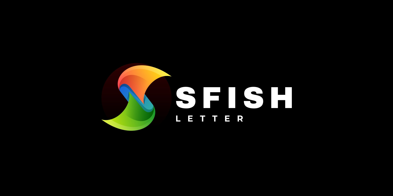 Letter Fish Gradient Colorful Logo #229746 - TemplateMonster