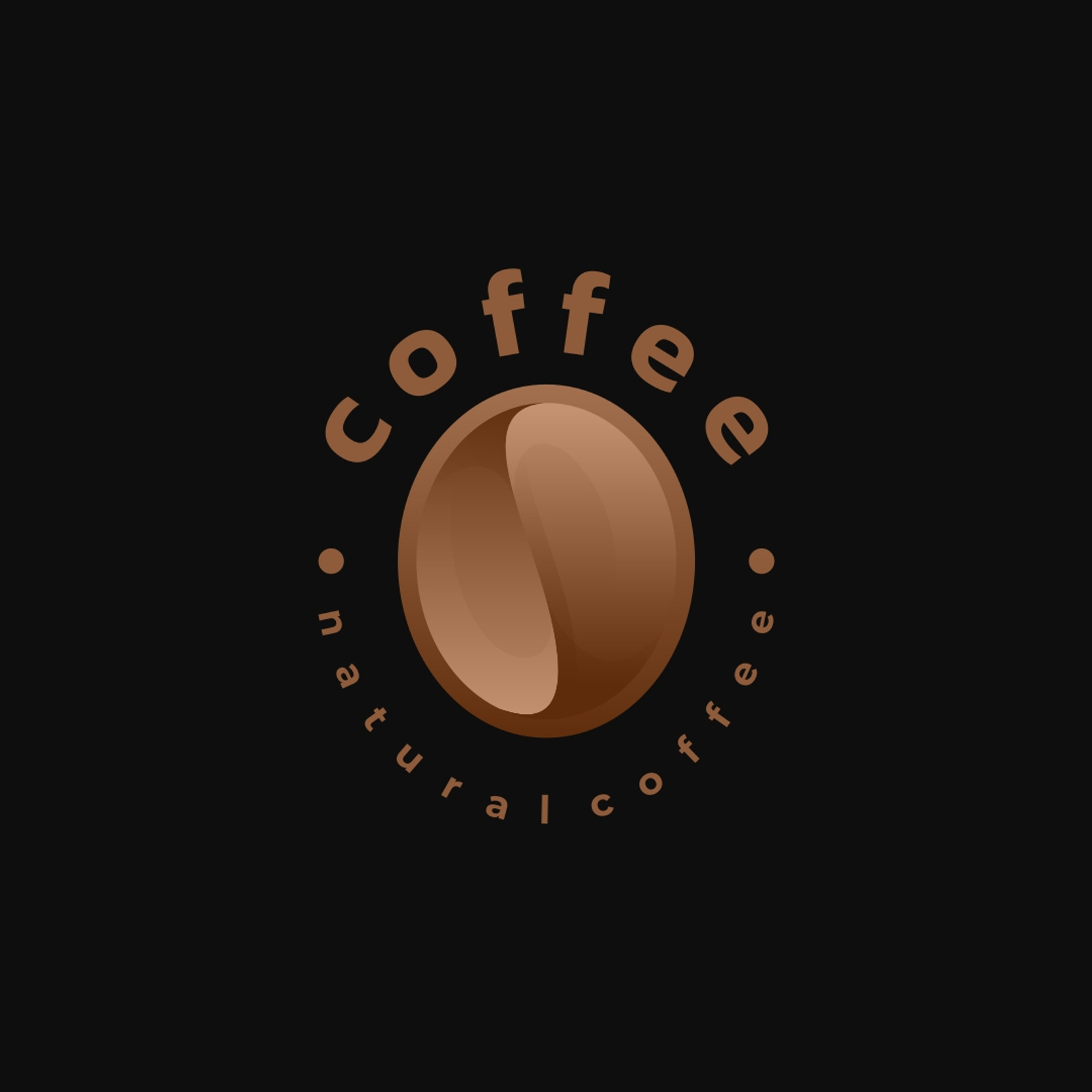 Coffee Gradient Logo Style #191495 - TemplateMonster