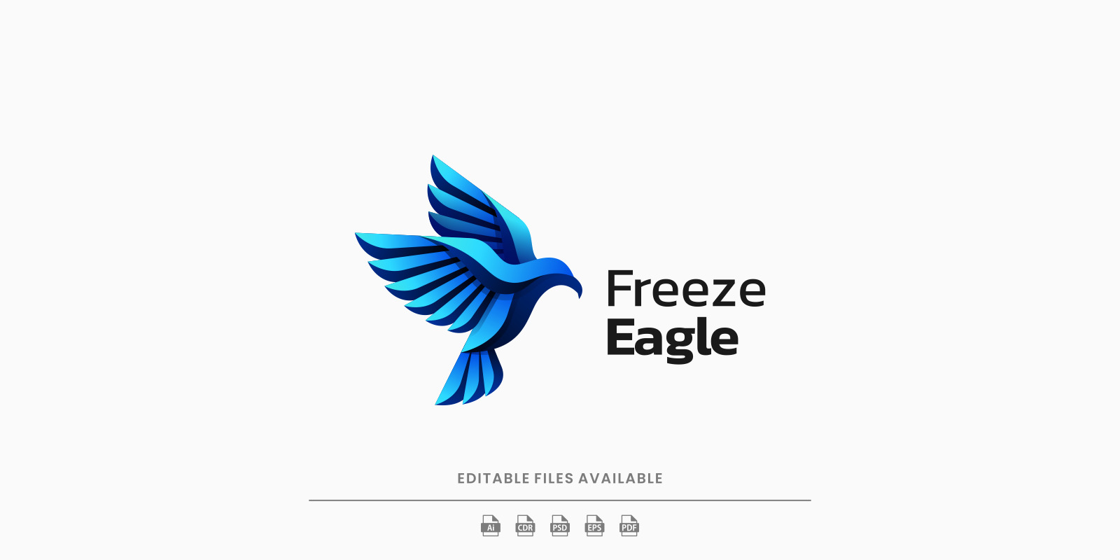 Freeze Eagle Gradient Logo #238909 - TemplateMonster