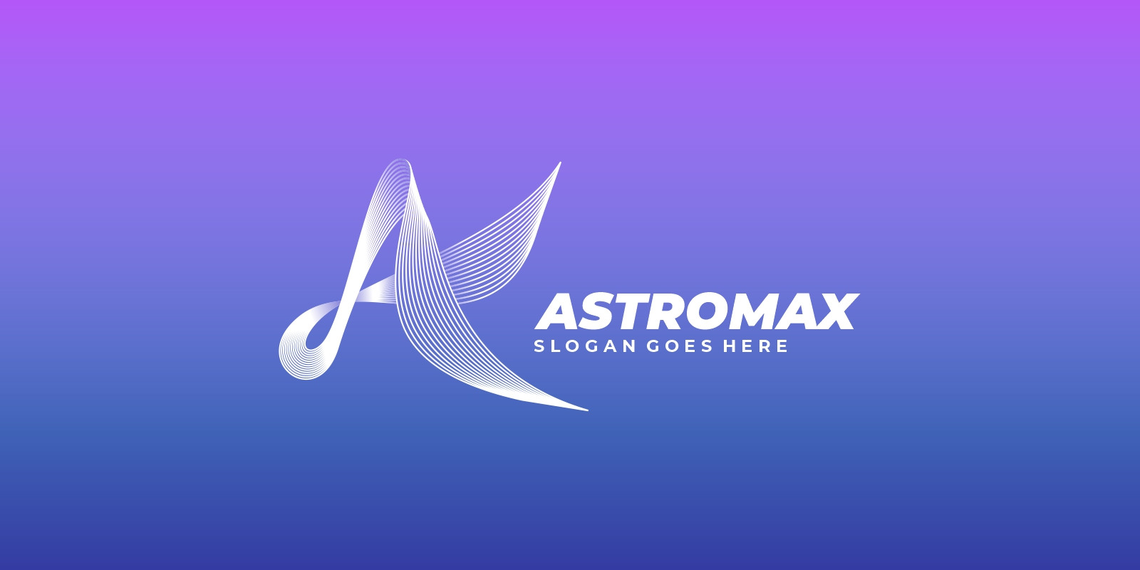 Letra A - Logotipo da Linha Astromax - TemplateMonster